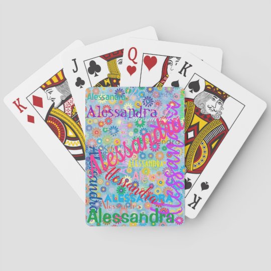 Any Name Collage Playing Cards | Zazzle.com