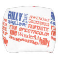 Any Name USA Flag You're Awesome Personalize Words Pouf | Zazzle