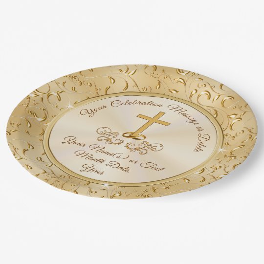 Any Occasion Personalized Christian Paper Plates | Zazzle.com