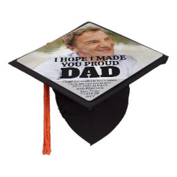 Any Quote Memorial Tribute Simple Photo Dad or Mom Graduation Cap ...