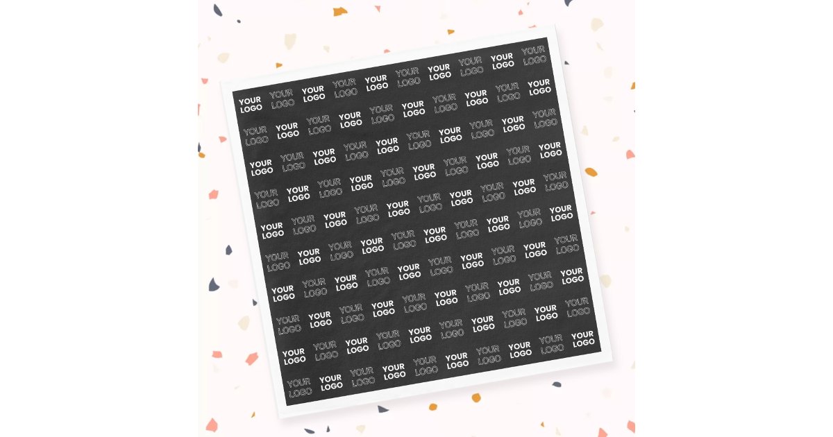 Any Two Logos or Images Repeating Pattern Napkins | Zazzle