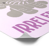 Anything Not Related to Elephants is Irrelephant Poster | Zazzle