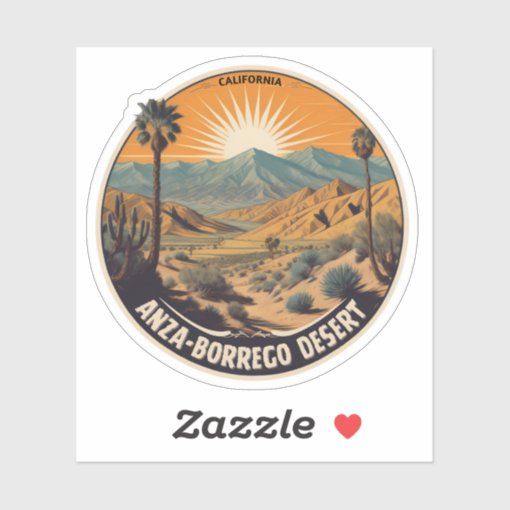 Anza-Borrego Desert State Park California Sticker | Zazzle