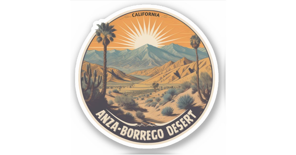 Anza-Borrego Desert State Park California Sticker | Zazzle