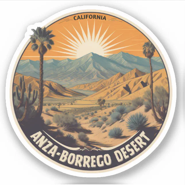 Anza-Borrego Desert State Park California Sticker | Zazzle