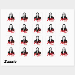 AOC 2020 SQUARE STICKER | Zazzle