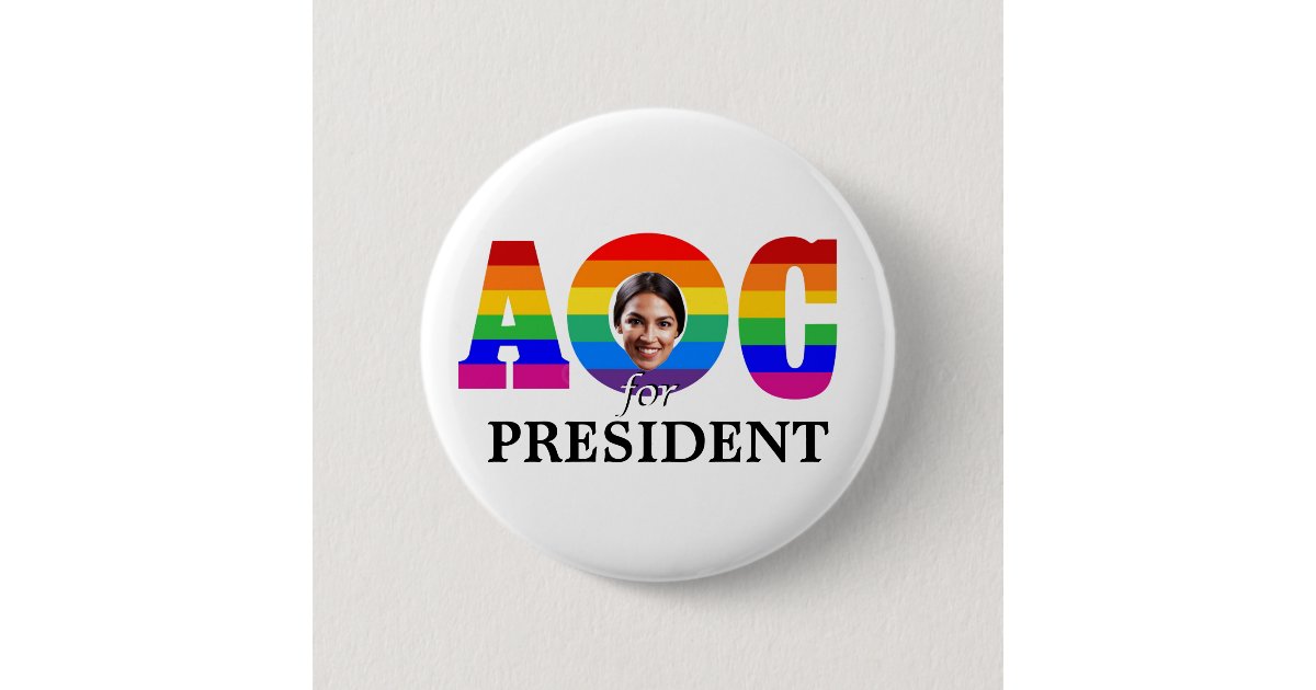 AOC for President Button | Zazzle