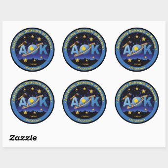 AOK Large 3-inch Stickers | Zazzle