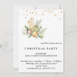 AP20 Photo Family Corporate Christmas Party Invitation | Zazzle