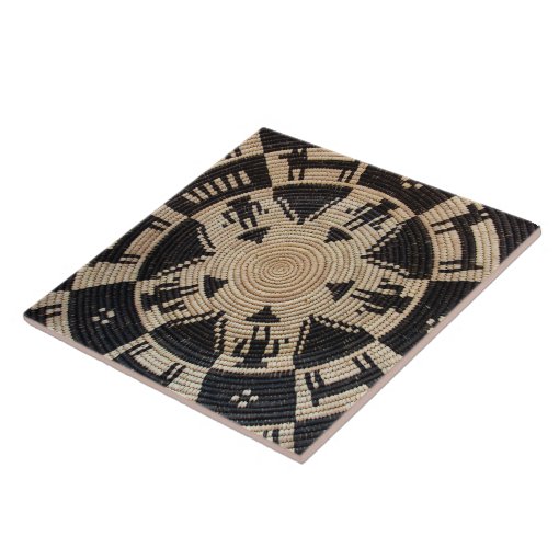Apache Basket Weaving Art Ceramic Tile | Zazzle