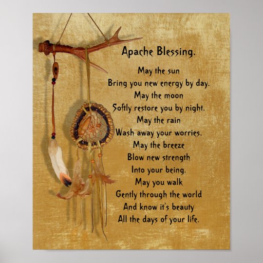 Apache Blessing dreamcatcher Poster | Zazzle.com