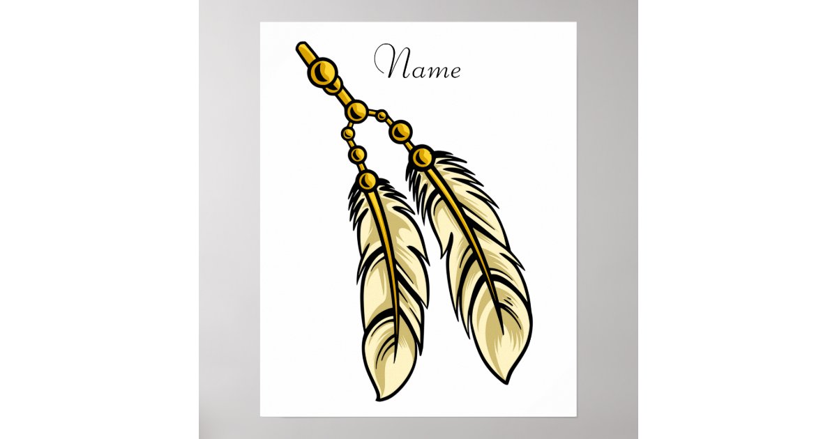 Apache Feathers Thunder_Cove Poster | Zazzle