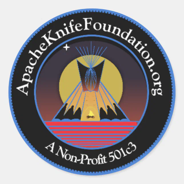 Apache Knife Foundation Sticker | Zazzle