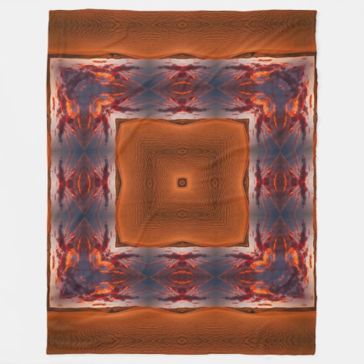 Apache Shaman Native Desert Tribal Spirit Mandala Fleece Blanket | Zazzle
