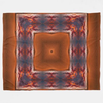 Apache Shaman Native Desert Tribal Spirit Mandala Fleece Blanket | Zazzle