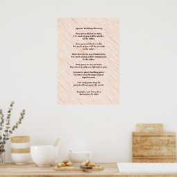 Apache Wedding Blessing 20x28 Matte Poster | Zazzle
