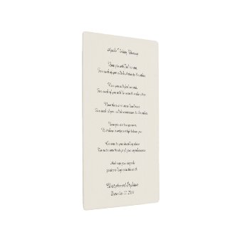 Apache Wedding Blessing Faux Burlap Background Metal Print | Zazzle