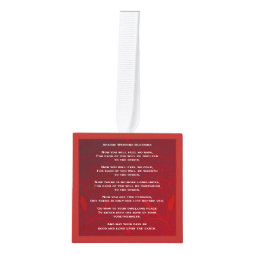 Apache Wedding Blessing Personalized Red Hearts Cube Ornament | Zazzle