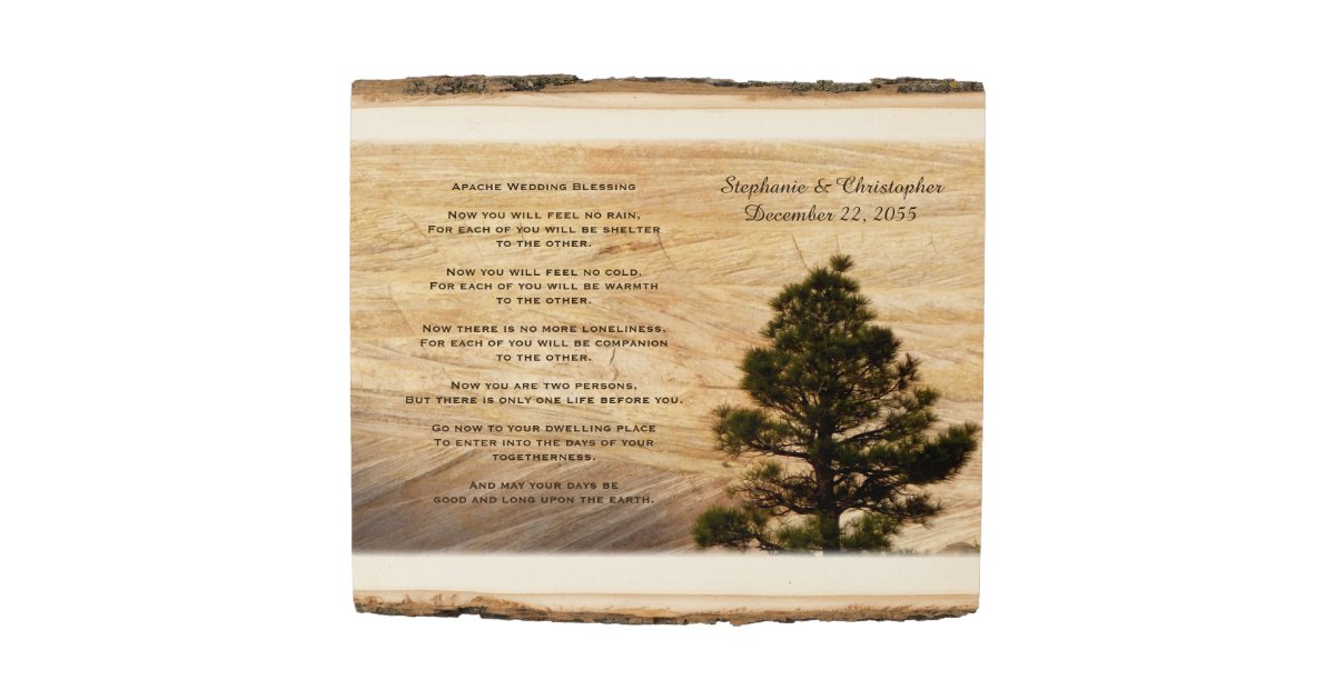 Apache Wedding Blessing Personalized Rustic Art | Zazzle