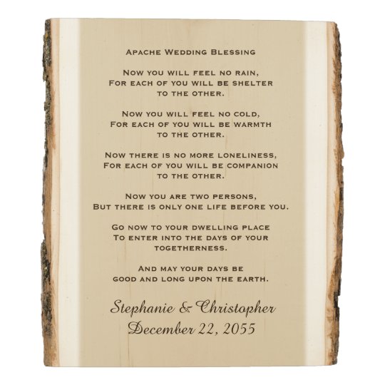 Apache Wedding Blessing Personalized Rustic Art | Zazzle.com