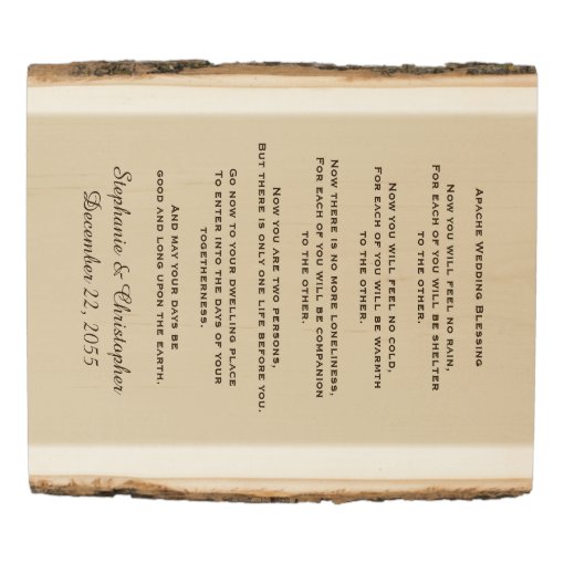 Apache Wedding Blessing Personalized Rustic Art | Zazzle
