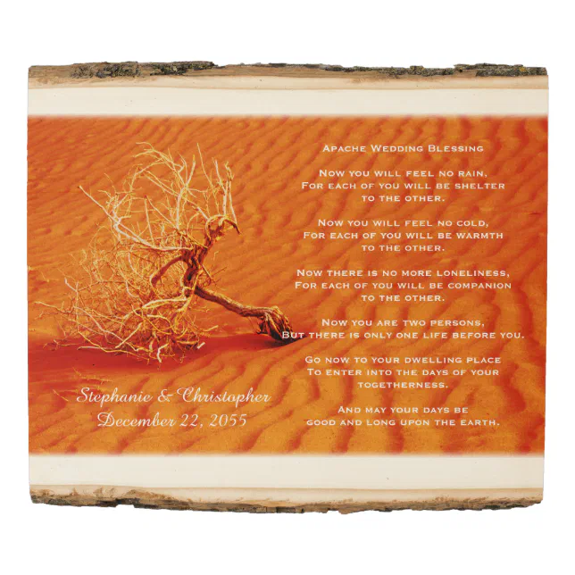 Apache Wedding Blessing Personalized Rustic Art | Zazzle
