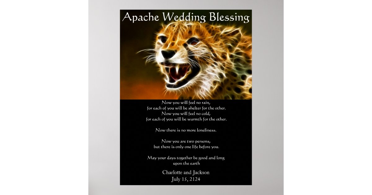 Apache Wedding Blessing Poster | Zazzle