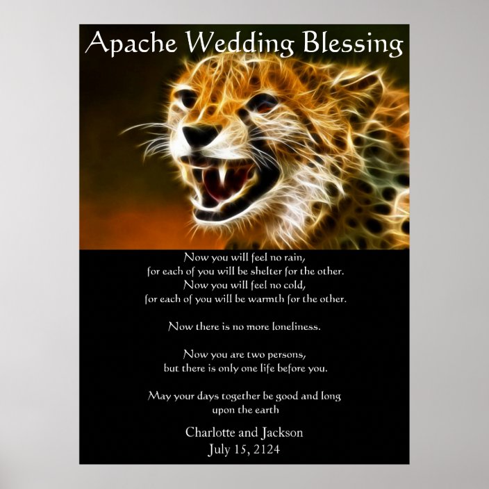 Apache Wedding Blessing Poster | Zazzle.com
