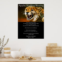Apache Wedding Blessing Poster | Zazzle