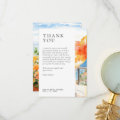 Aperol Spritz Amalfi Italy Bridal Shower Thank You Card | Zazzle