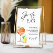 Aperol Spritz Bar Sign, Spritz Cocktail Print | Zazzle