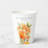 Aperol Spritz Bridal Shower Paper Cups | Zazzle
