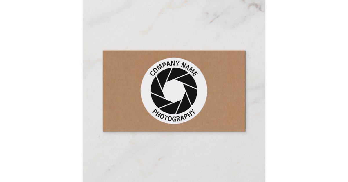 Aperture Circle - Cardboard Business Card | Zazzle