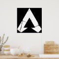 Apex Legends Logo Apex Legends White Symbol Poster | Zazzle