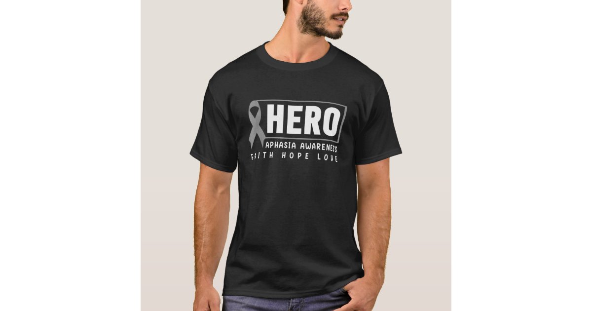 Aphasia Awareness Hero Aphasia Awareness T-Shirt | Zazzle