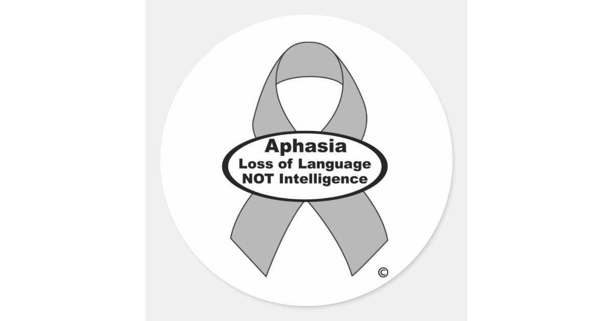 Aphasia Awareness sticker | Zazzle