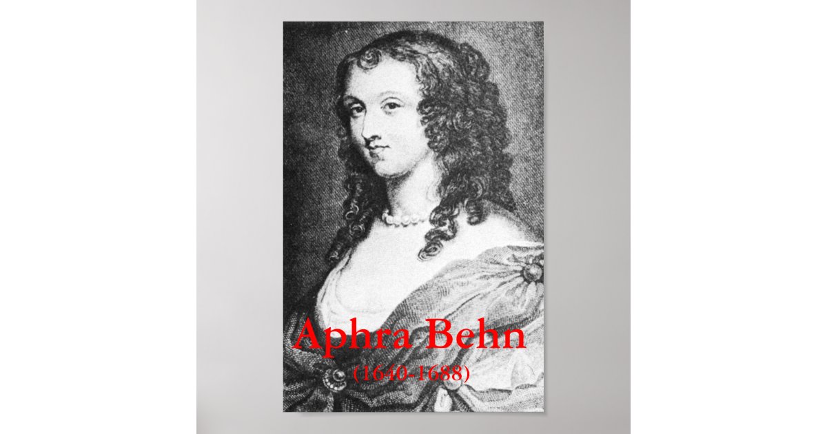 Aphra Behn Poster | Zazzle