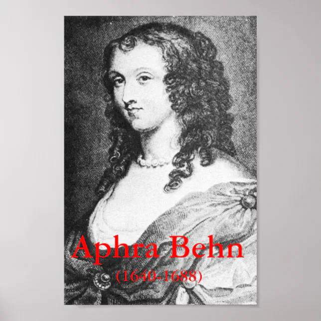 Aphra Behn Poster | Zazzle