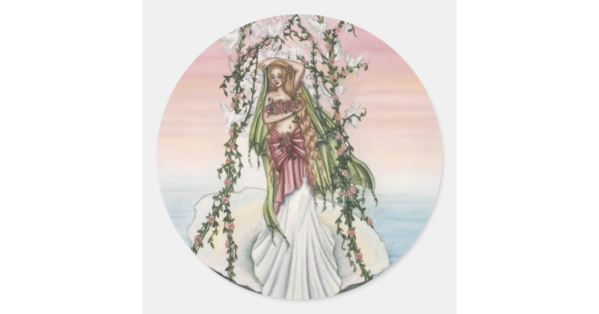 Aphrodite Classic Round Sticker | Zazzle