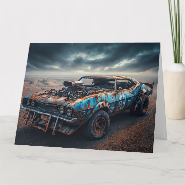 Apocalypse Classic Chevy Camaro Card | Zazzle