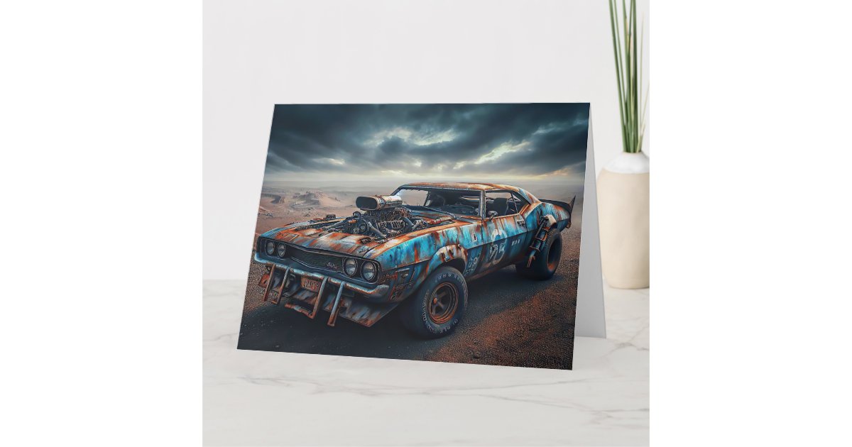 Apocalypse Classic Chevy Camaro Card | Zazzle