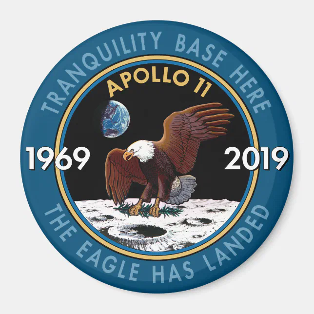Apollo 11 50th Anniversary Mission Patch Insignia Magnet | Zazzle