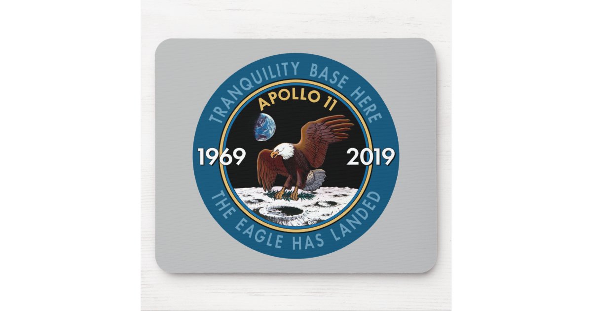 Apollo 11 50th Anniversary Mission Patch Insignia Mouse Pad | Zazzle