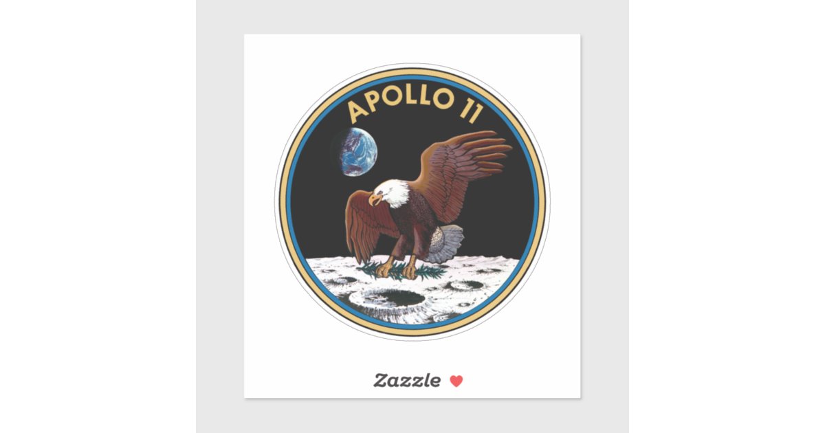 Apollo 11 insignia sticker | Zazzle