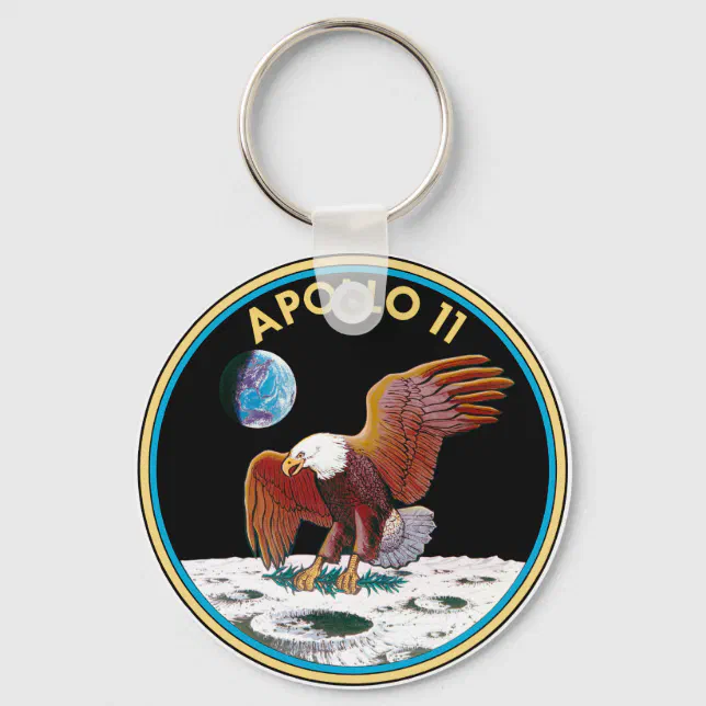 Apollo 11 keychain | Zazzle