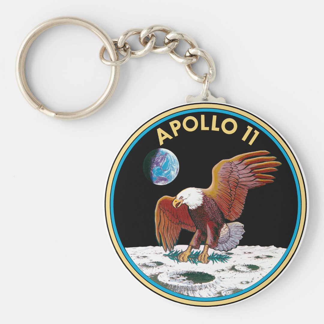 Apollo 11 keychain | Zazzle