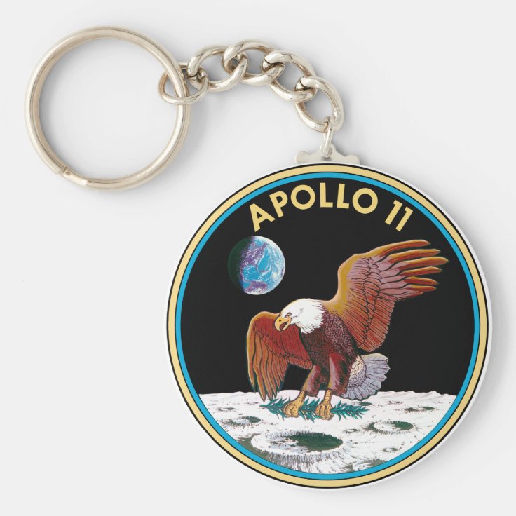 Apollo 11 keychain | Zazzle