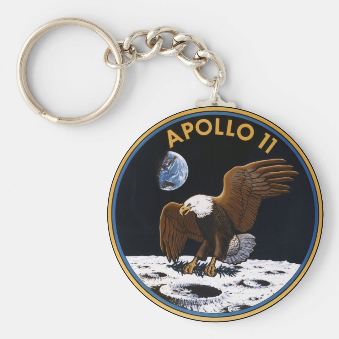 Apollo 11 keychain | Zazzle