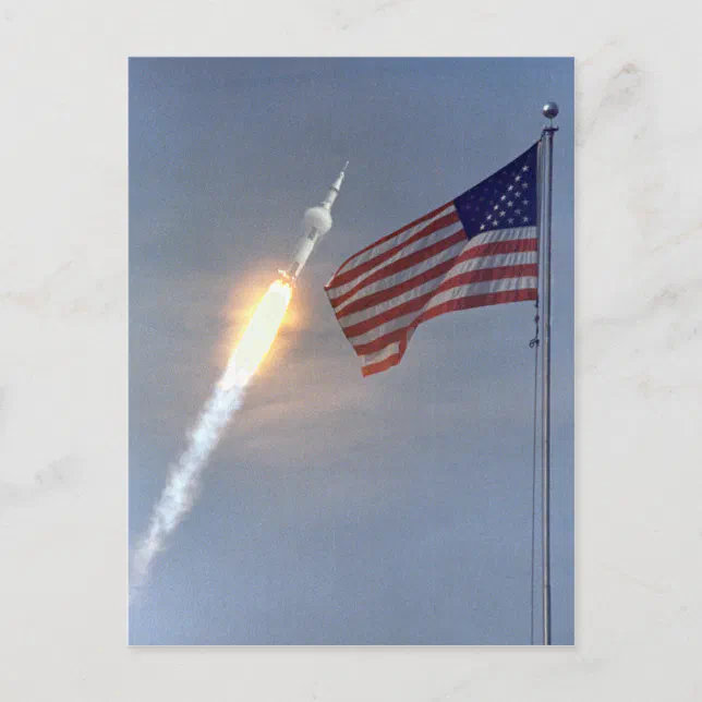 Apollo 11 Launch Postcard | Zazzle