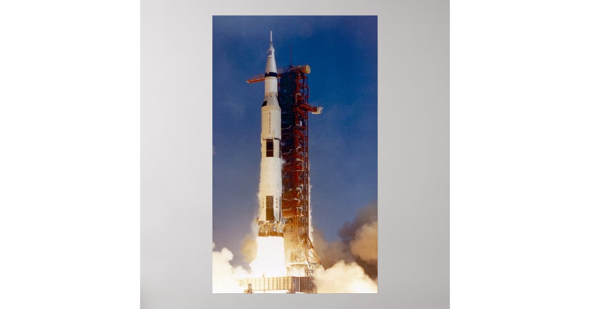 Apollo 11 Launch Poster | Zazzle